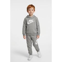 Nike Sportswear Jungen Jogginganzug "NKN CLUB FLEECE SET", grau, Gr. 4, meliert, Sweatware, Obermaterial: 60% Baumwolle, 40% Polyester, Sportanz&uuml;ge,