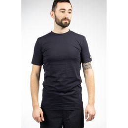 Caterpillar Essentials Kurzarm Baumwollhemd f&uuml;r Herren Blau