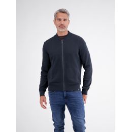 Lerros Herren Strickjacke "Strickjacke aus Baumwollstrick mit dezent flachem Kragen"classic navy, Gr. M, 100% Baumwolle, Strickjacken
