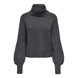 Only Damen Rollkragenpullover "ONLOLIVIA LS ROLL NECK CC KNT", grau, Gr. M, unifarben, Strick, Obermaterial: 84% Polyester, 7% Polyacryl, 5% Wolle,