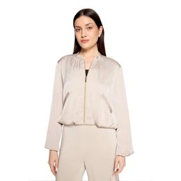 Betty Barclay Damen Jackenblazer "Damen mit 3/4 Arm", beige, Gr. 46, Satin, Obermaterial: 100% Polyester. Futter: 100% Polyester, Blazer