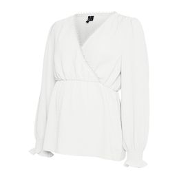Vero Moda Maternity Umstand Bluse Damen Gr&ouml;&szlig;e L wei&szlig;