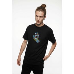 Santa Cruz Herren T-Shirt "ROSKOPP SCREAMING FIVE FRNT", schwarz, Gr. S, Obermaterial: 100% Baumwolle, Shirts, sportlicher Stil, f&uuml;r Erwachsene, f&uuml;r