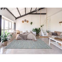 Orientteppich, B:170cm H:13mm L:240cm, blau, OCI DIE TEPPICHMARKE, Obermaterial: 100% Schurwolle, Teppiche, "HIMALI LINEA", reine Wolle,