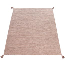 Teppich Paco Home, B:120cm H:12mm L:170cm, beige, Baumwolle, Wohnzimmer, Teppiche, "Kilim 210", Handgwebt, Flachgewebe, reine Baumwolle, handgewebt,