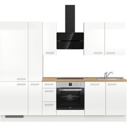 K&uuml;chenzeile Nobilia, B:270,3cm H:216,6cm T:60cm, wei&szlig;, Komplettk&uuml;chen-Sets, ""Flash II", NEU: individuell anpassbar mit gratis Profi-Beratung",