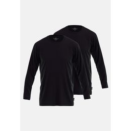 G&ouml;tzburg G&Ouml;TZBURG Herren Langarmshirt "California", Gr. 52, schwarz, Single Jersey, Obermaterial: 100% Baumwolle, Shirts, basic, Langarm, bequem,
