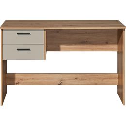 Schreibtisch BEGA OFFICE, B:120cm H:77cm T:50cm, braun, Kinderzimmer, Tische, "BxHxT 120x77x50 cm", Breite 120cm, Vollauszug f&uuml;r Schubk&auml;sten