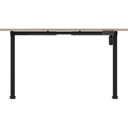 Schreibtisch Schildmeyer, B:138cm H:72,7cm T:60cm, schwarz, B&uuml;ro, Tische, "Emmik, Schreibtisch, Made in Germany, B: 138 cm", Solide Verarbeitung -