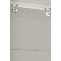 Raffrollo Kutti, B:60cm H:140cm, beige, Obermaterial: 100% Baumwolle, Raffrollos, "Duck in 6 Farben", modernes &Ouml;sen-Design, 100% Baumwolle, blickdicht