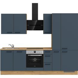 K&uuml;chenzeile Nobilia, B:270,3cm H:216,6cm T:60cm, blau, Komplettk&uuml;chen-Sets, ""Easytouch II", NEU: individuell anpassbar mit gratis Profi-Beratung",