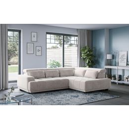 Ecksofa OTTO HOME, B:270cm H:90cm T:203cm, beige, 92% POLYESTER (PES) / 8% POLYAMID (PA), Wohnzimmer, Sofas, "Jade L Form, Breite: 270 cm, mit