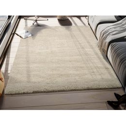 Hochflor-Teppich, B:200cm H:45mm L:200cm, beige, OCI DIE TEPPICHMARKE, Obermaterial: 100% Polypropylen, Teppiche, "MONTIS", uni, Langflor, Shaggy,