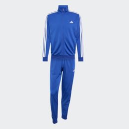 Herren Trainingsanzug "DAYREADY"royal blau, wei&szlig;, Gr. L, adidas Sportswear, Obermaterial: 100% Polyester, Sportanz&uuml;ge
