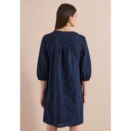 Cecil Damen Sommerkleiduniversal blau, Gr. M, gemustert, Web, 100% Baumwolle, Kleider, aus 100% Baumwolle