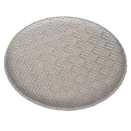 Stuhlkissen Apelt, B:34cm L:34cm &Oslash;:34cm, silber, Kunstleder, Esszimmer, Dekokissen_Sitzkissen_Kissenh&uuml;llen, "Metallico", Schaumstoffplatte