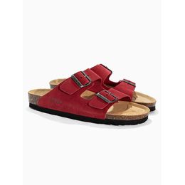 Sunbay Leder-Pantoletten "Trefle" in Rot - 55% | Gr&ouml;&szlig;e 36 | Damen-pantoletten