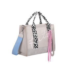 Damen Henkeltasche "Tote Bag Limited Summer", Fritzi aus Preussen, beige, 55% Baumwolle, 45% Polyester, Taschen, mit Leo-Print