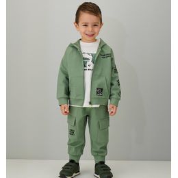 IDO M&auml;dchen Shorts "BABY BOY TWO PIECES SET", gr&uuml;n, Gr. 74, 100% Baumwolle, Hosen