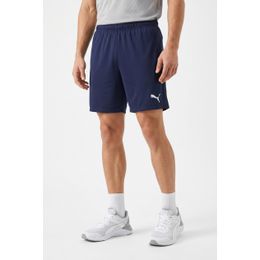 Puma Herren Trainingsshorts "TEAMGOAL SHORTS", blau, Gr. XXXL, unifarben, Interlock, Obermaterial: 100% Polyester, Hosen, aus Polyester, kniefrei,