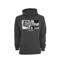 MisterTee Herren Kapuzenpullover "MisterTee Herren Pray 2.0 Hoody", grau, Gr. XL, unifarben, 65% Baumwolle, 35% Polyester, Pullover