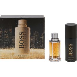 BOSS Herren Duft-Set "BOSS The Scent", beige, Parf&uuml;ms, mit einem Hauch von Leder