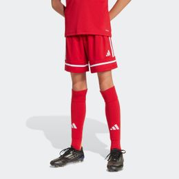 Jungen Trainingsshorts "SQUA25 SHO Y", wei&szlig;, Gr. 152, adidas Performance, Obermaterial: 100% Polyester, Hosen, f&uuml;r Kinder, mit Gummizug, kurze Hose