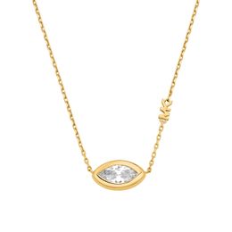 Michael Kors Damen Kette mit Anh&auml;nger "Premium", Metall, L: 45,5, gold, Metall, Halsketten, mit Zirkonia (synth.)