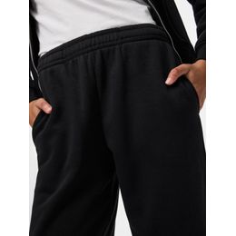 Pieces Damen Sweathose "PCCHILLI HW STRAIGHT SWEAT PANTS NOOS BC"schwarz, Gr. XXL, unifarben, Sweatware, Obermaterial: 50% Baumwolle, 50% Polyester,