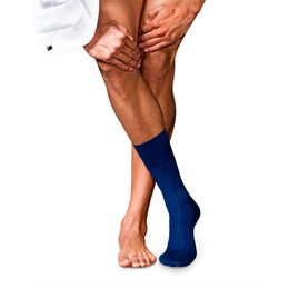 Falke Damen Socken "No. 13 Finest Piuma Cotton", Gr. 45, blau, Obermaterial: 95% Baumwolle CO. 5% Polyamid PA., Socken
