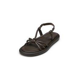 Marc O'Polo MARC O'POLO Damen Sandale "aus weichem Ziegenleder", Gr. 38mossy earth, Obermaterial: 100% Leder, unifarben, Schuhe