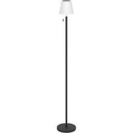 Eglo Stehlampe "MONTAPALMA-L Stehlampe - Stahl - SOLAR-LED - 2,2W - IP54", 1, &Oslash; 15cm H: 140cm, 1 Stk., schwarz, Wohnzimmer, Leuchten, Standleuchte,