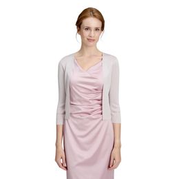 Vera Mont Damen Strickjacke "Damen ohne Verschluss", beige, Gr. XL, Strick, Obermaterial: 80% Viskose, 20% Polyester, Strickjacken, Glitzer