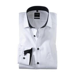 OLYMP Herren Businesshemd "Luxor modern fit", wei&szlig;, Gr. 44, Web, Obermaterial: 100% Baumwolle, Hemden