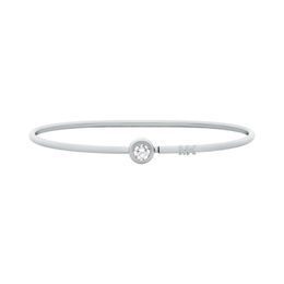 Michael Kors Damen Armreif "Premium", 17cm, Metall, silber, Metall, Armb&auml;nder, mit Zirkonia (synth.)
