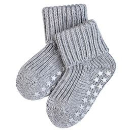 Falke M&auml;dchen Haussocken "Cotton Catspads", grau, Gr. 62, Obermaterial: 96% Baumwolle CO. 2% Elasthan EL. 2% Polyamid PA., Socken