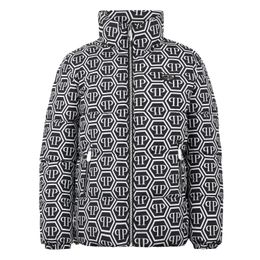 Philipp Plein Herren Blouson "Monogram", schwarz, Gr. S, Obermaterial: 100% Polyester. Futter: 100% Polyester. F&uuml;llung: 100% Polyester, Jacken