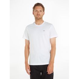 Tommy Jeans Herren T-Shirt "TJM ESSENTIAL SOLID", wei&szlig;, Gr. XXL, unifarben, Jersey, Obermaterial: 100% Baumwolle, Shirts, mit Rundhalsausschnitt und