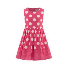 happy girls M&auml;dchen Sommerkleid, pink, Gr. 92, bedruckt, gepunktet, Web, Obermaterial: 100% Baumwolle. Futter: 100% Baumwolle, Kleider, mit