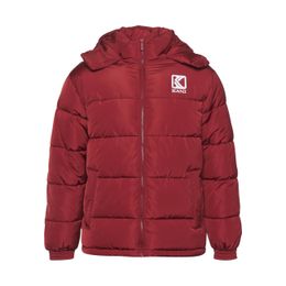 Karl Kani Herren Winterjacke "Karl Kani Herren KM233-059-2 KK OG Hooded Puffer Jacket", rot, Gr. XXL, mehrfarbig, 100% Polyester, Jacken