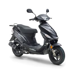 Luxxon Motorroller "Luxxon Prime 2", 45 km/h, schwarz, Motorroller, 10 Zoll, Automatik, Benzinbetrieben, 1 Zylinder, 4-Takt, Roller