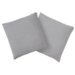 Kissenbezug OTTO HOME, B:50cm L:50cmgrau, Musselin, Obermaterial: 100% Baumwolle, Kissenbez&uuml;ge, "Bailee", weiche Musselin-Qualit&auml;t, 50x50 cm,