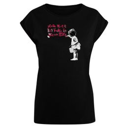 Merchcode Damen T-Shirt "Merchcode Damen Ladies Dream Big T-Shirt", schwarz, Gr. S, bedruckt, 100% Baumwolle, Shirts