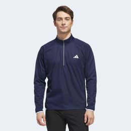 Herren Sweatshirt "ULTIMATE365 DURABLE WATER REPELLENT WIND QUARTER-ZIP", blau, Gr. S, adidas Performance, Obermaterial: 100% Polyester, Sweatshirts