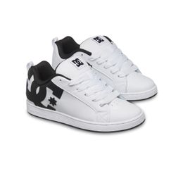 DC Shoes Damen Sneaker "Court Graffik", Gr. 5, schwarz-wei&szlig;, Obermaterial:55, 91% Leder, 38, 75% Synthetik, 5, 34% Polyester., Schuhe