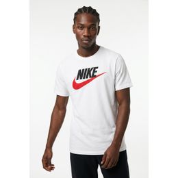 Nike Sportswear Herren T-Shirt "M NSW TEE ICON FUTURA", wei&szlig;, Gr. S, Jersey, Obermaterial: 100% Baumwolle, Shirts, mit klassischem Logodruck auf der