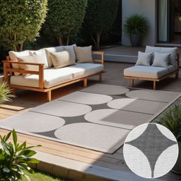 Outdoorteppich Hanse Home, B:160cm H:5mm L:230cm, schwarz, Polypropylen, Teppiche, "Bowen Wendeteppich", L&auml;ufer, In und Outdoor, Flachgewebe,