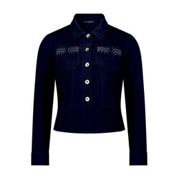 Betty Barclay Damen Jackenblazer "Damen langarm", blau, Gr. 36, Denim/Jeans, Obermaterial: 71% Baumwolle, 26% Polyester, 3% Elasthan, Blazer