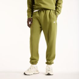 New Balance Herren Jogginghose "SPORT ESSENTIALS FLEECE JOGGER", gr&uuml;n, Gr. S, Obermaterial: 60% Baumwolle, 40% Polyester, Hosen, mit Eingrifftaschen,