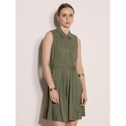 Apricot Damen Minikleid "Minikleid", gr&uuml;n, Modern, Gr. 34, uni, gewebt, Obermaterial: 85% Viskose CV. 15% Leinen LI., Kleider, aus Leinenmischung